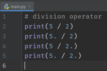 What are the different types of Python Arithmetic Operators?